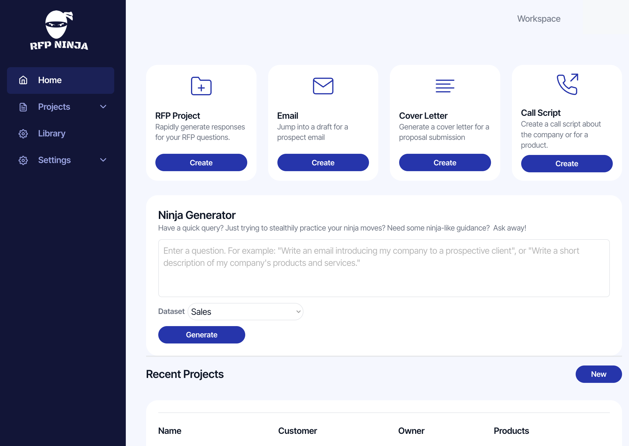 RFP Ninja | Speed Up RFP Responses And Win More Business